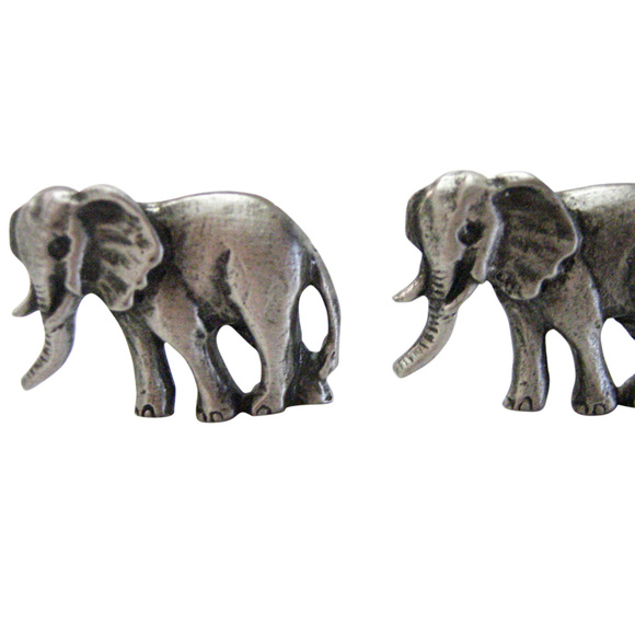 Kiola Designs | Accessories | Textured Elephant Cufflinks | Poshmark